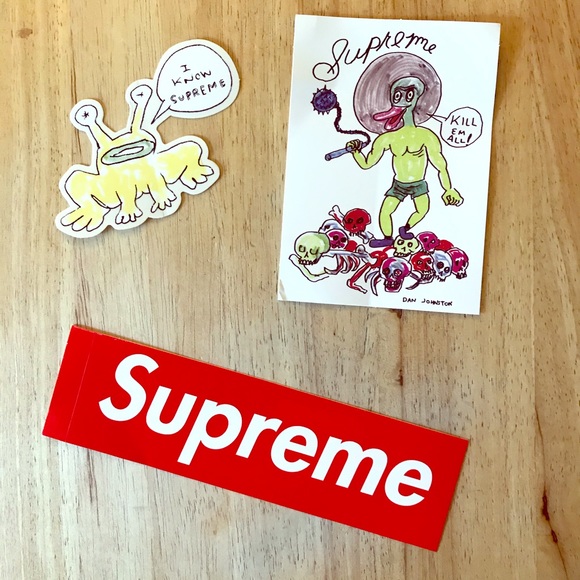 Supreme | Other | 3 Pc Sticker Set | Poshmark